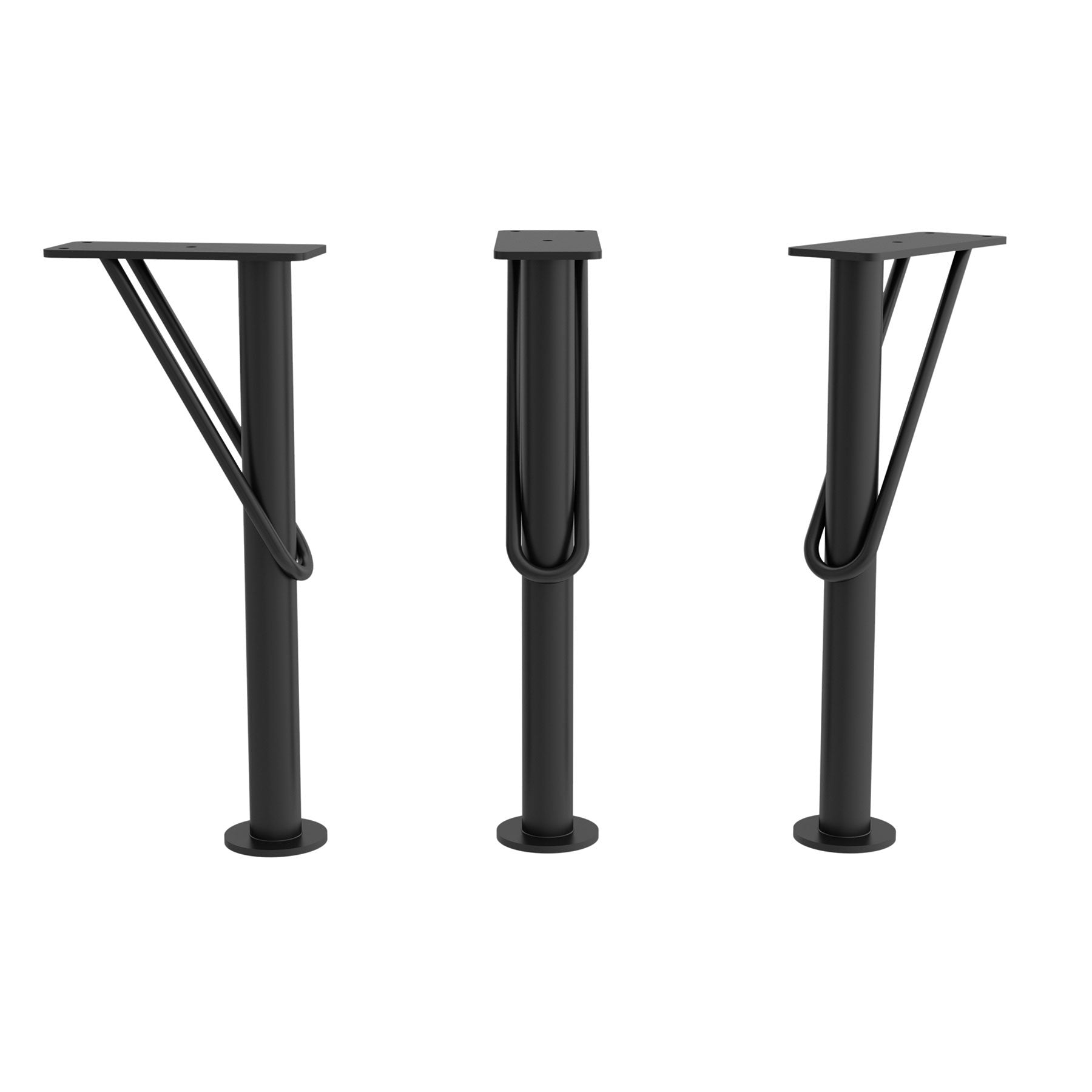Legs steel Deva 13" matte black – Pierdeco Design Inc.