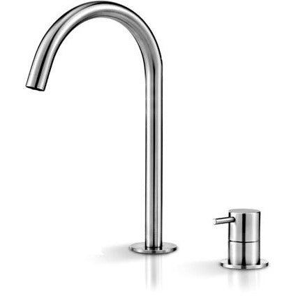 Lavabo faucet single lever Deco detached spout stainless steel DEC102 ...