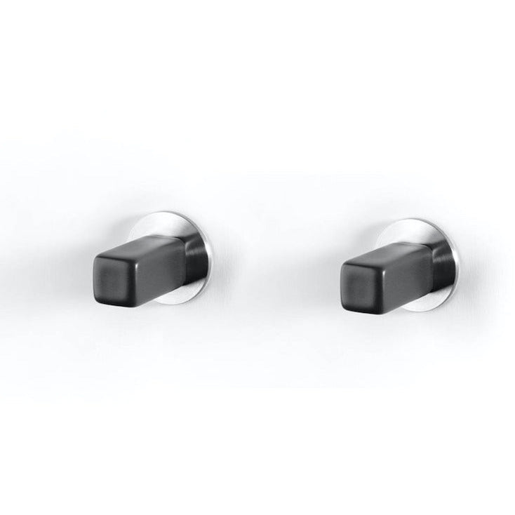 Shut off valves pair wall mount IO stainless steel IOO414 – Pierdeco ...